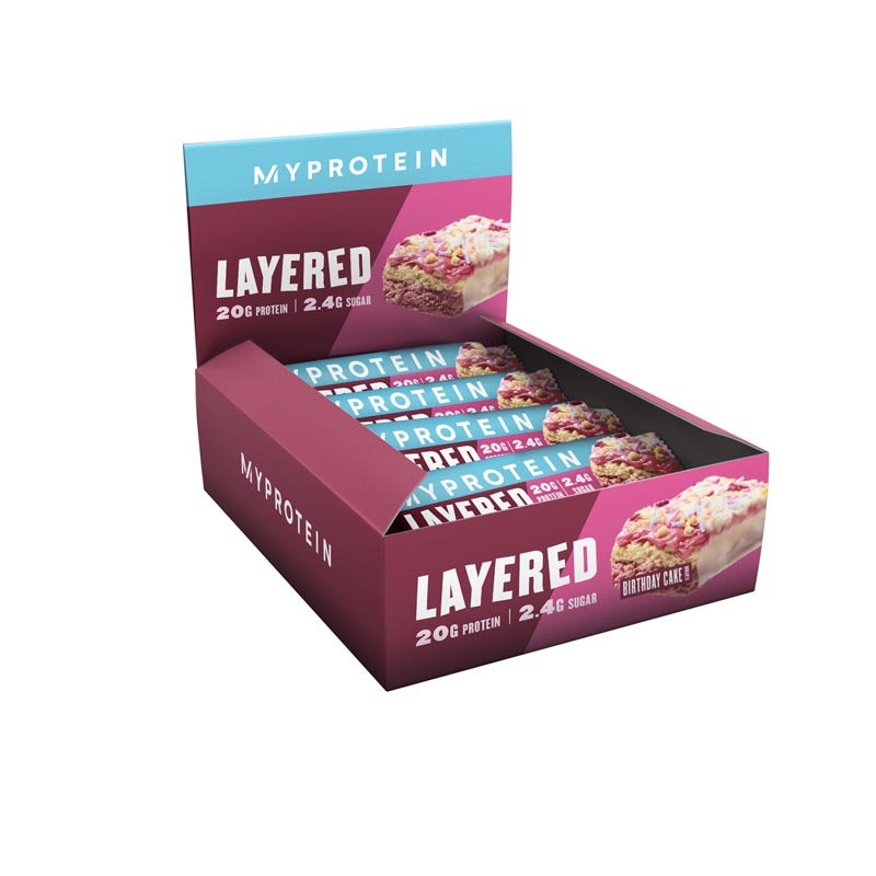 MyProtein Layered Protein Bar 12 x 60g - Supplement Warehouse