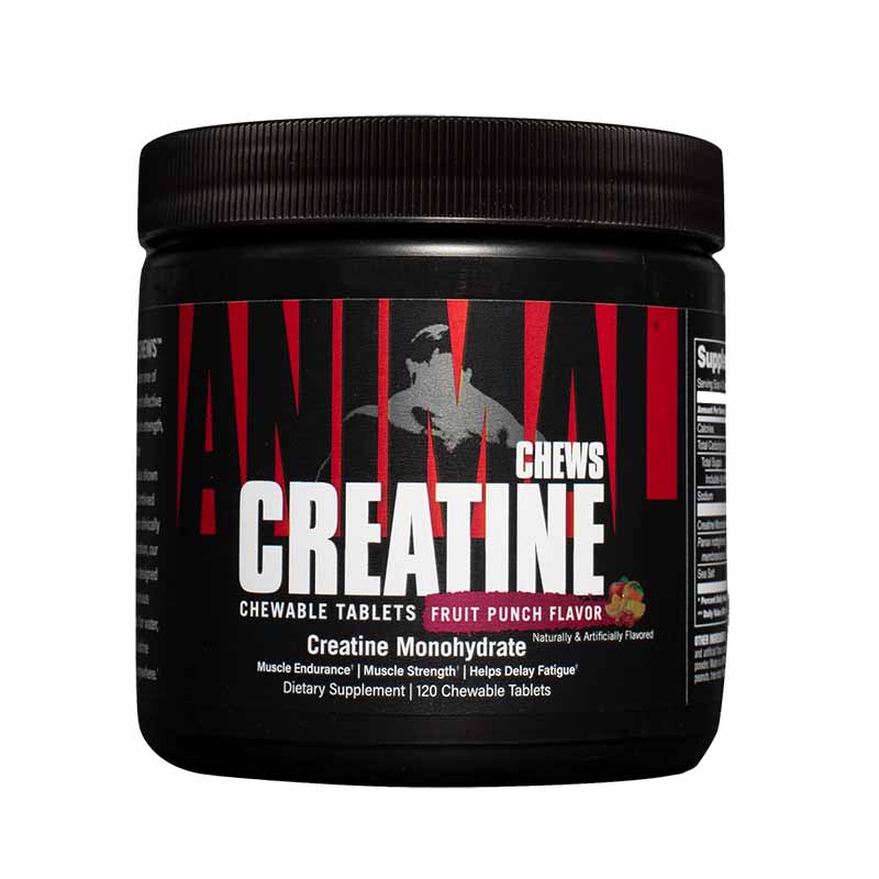 Animal Creatine Chews - 120 Tablets - Supplement Warehouse